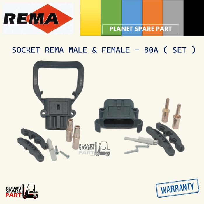 Jual Socket Rema 80A 150V – Rema 80A M&F (Set : Male & Female ) - Kota ...