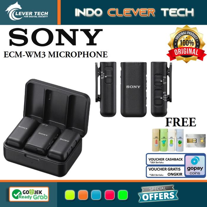 Promo Sony ecm-W3 2-Person Wireless Microphone System with Multi ...