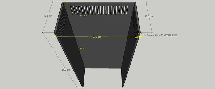 Jual CUSTOM ACRYLIC TOWER OVERFLOW AQUARIUM U 12 X 23 X 12 CM-TINGGI 50 ...