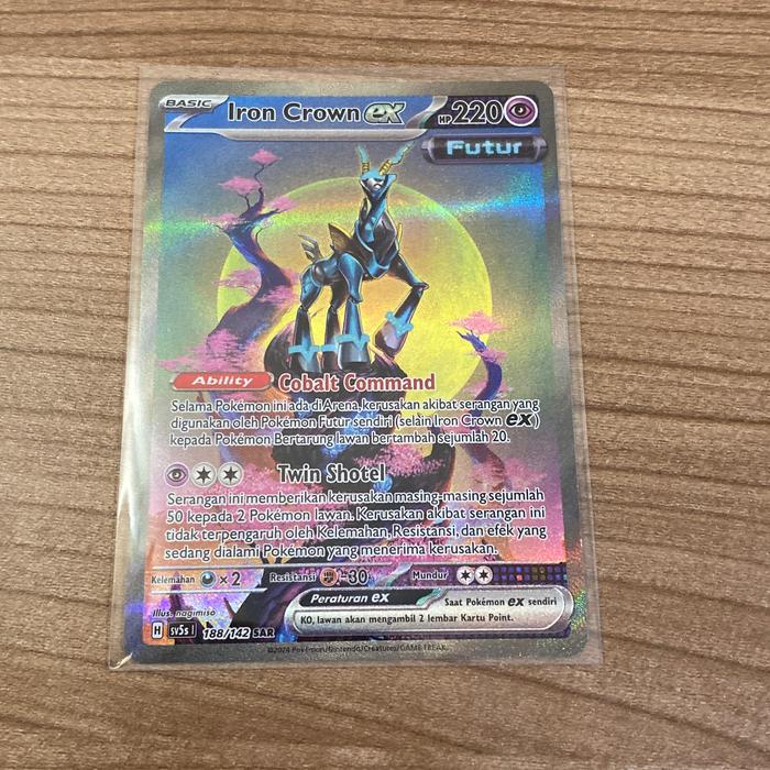 Jual Iron Crown ex SAR pokemon tcg indonesia - Kab. Tangerang - Ron ...