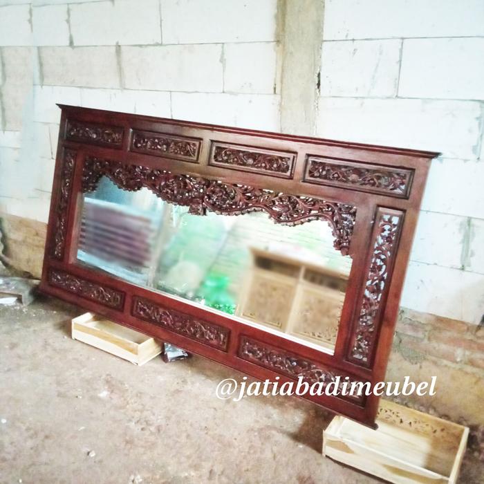 Jual Pigura Figura Bingkai Frame Kaca Cermin Hias Dinding Ukiran ...