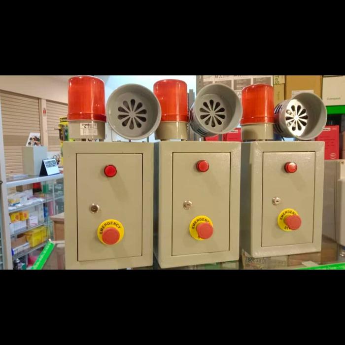 Promo SIRINE EMERGANCY BOX LENGKAP MS 290 ALARM PABRIK/GEDUNG DLL ...