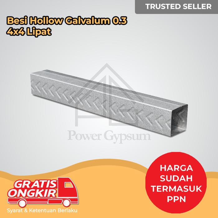 Jual Besi Hollow Galvalum 0.3 4x4 Lipat | Hollow 0,3 Lipat | Hollow 4x4 ...