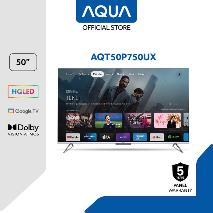 Promo AQUA Elektronik Google TV 50 Inch HQLED AQT50P750UX 4K HDR Cicil ...