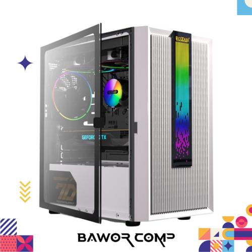 Jual Casing Gaming PCCOOLER Platinum LM200 MESH RGB Putih | Case CPU ...