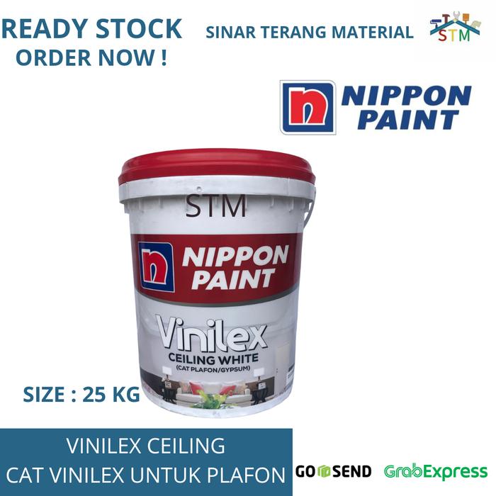 Jual CAT PLAFON Vinilex CEILING 25KG WHITE / Cat NIPPON PAINT / CAT ...
