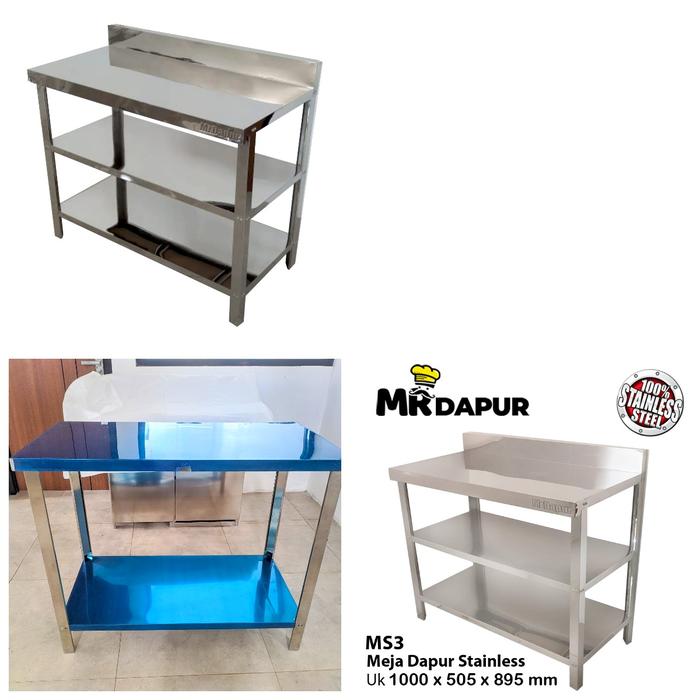 Jual Paket Meja Stainless 2 Custom dan 1 Meja Standart - Jakarta Barat ...