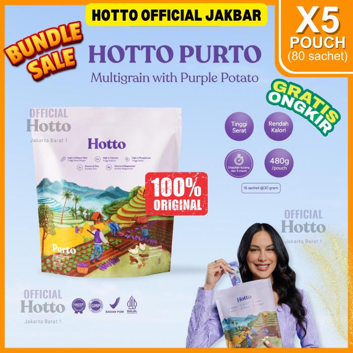 Promo SUPER BUNDLING!!! Hotto Purto 5 Pouch (80 sachet) - Jakarta Barat ...