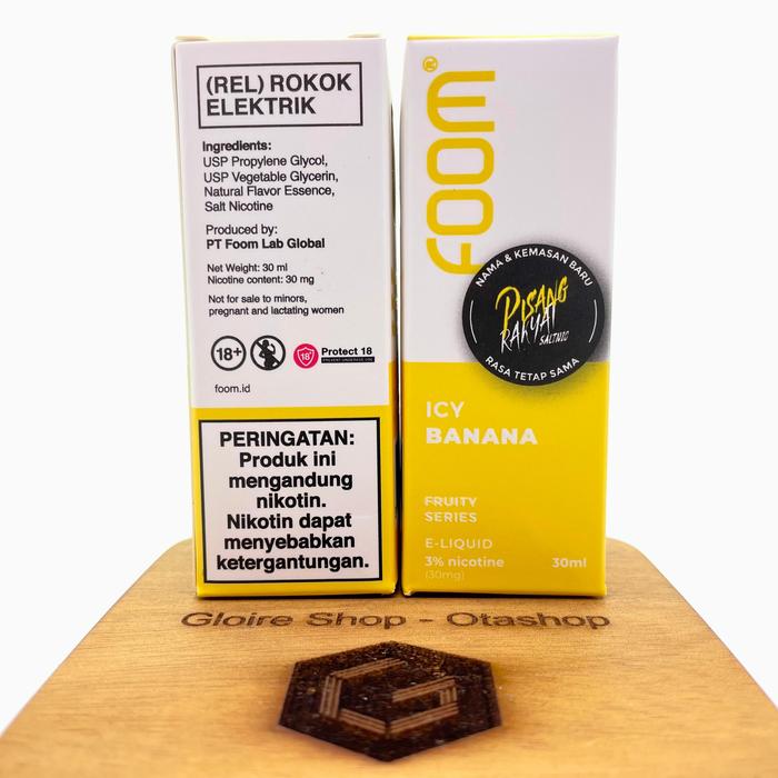 Jual SALT - Foom ICY BANANA 30ML 30MG by Foom Lab Liquid Pods Pisang ...