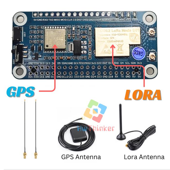 Jual Waveshare SX1262 LoRaWAN Lora Node Expansion for Raspberry Pi Hat GNSS GPS - Kota Surabaya ...