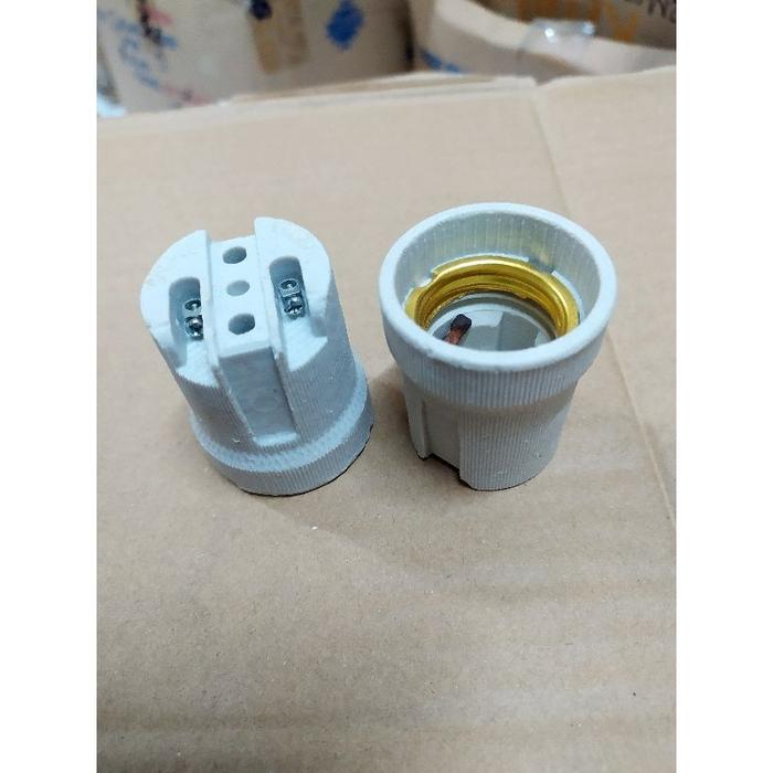 Jual Fitting Fiting Keramik E27 Tahan Panas Lampu Hias Downlight ...