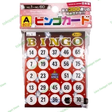 Jual Bingo Card / Kartu Bingo 60pc Per Pack Made In Japan Di Seller ...