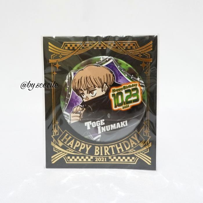 Jual Inumaki Toge Birthday Can Badge 2021 Jujutsu Kaisen Jump Shop ...