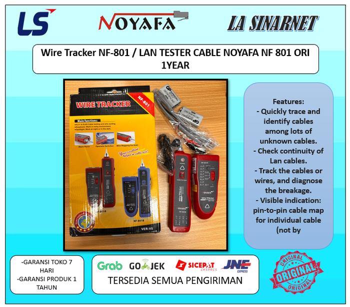 Jual Wire Tracker NF-801 / LAN TESTER CABLE NOYAFA NF 801 ORI 1YEAR ...