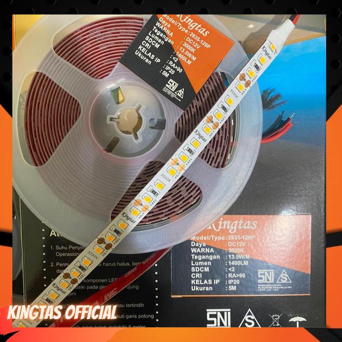Jual KT STRIP 2835 IP20 12V 120LP (5M/ROLL) - 2700K - Jakarta Utara ...