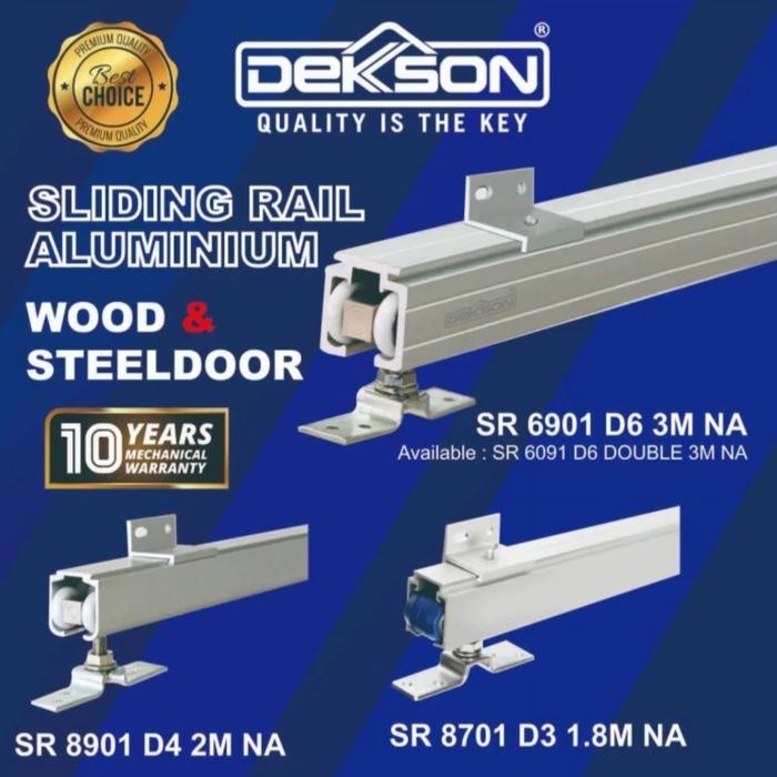 Jual Rel Pintu Geser Sliding Gantung Aluminium Dekkson D4 Panjang ...