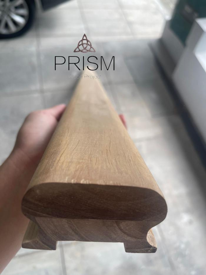 Jual Hand rail pegangan railing tangga handle kayu jati minimalis ...