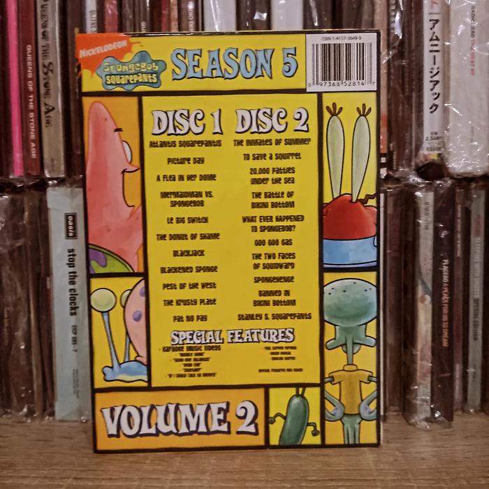Jual Dvd Kartun Import Original Spongebob Series Season 5 Volume 2 (2 ...