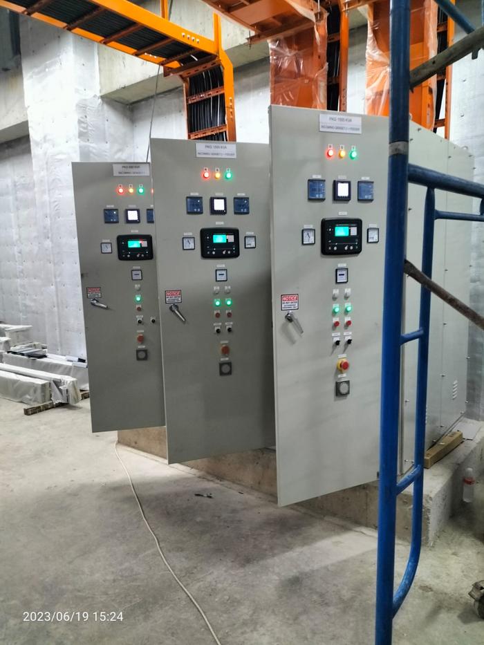 Jual PANEL KONTROL GENSET ( SYNCRONE ) 2 x 1000kVA with OUTGOING 4P ...
