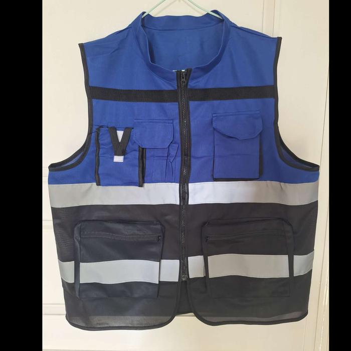 Promo ROMPI PROYEK ROMPI SAFETY POLYESTER KERAH READY STOK MERAH OREN ...