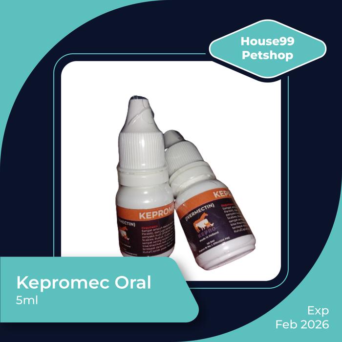 Jual Kepromec Oral 5ml Obat Kutu Demodex scabies kucing anjing kelinci ...