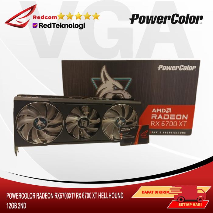Promo POWERCOLOR RADEON RX6700XT/ RX 6700 XT HELLHOUND 12GB 2ND Cicil 0 ...