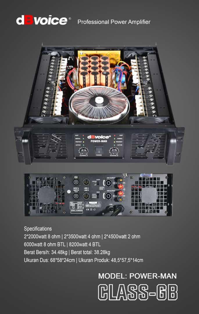 Jual Power Amplifier dB Voice Power Man Dbvoice Class GB Powerman ...