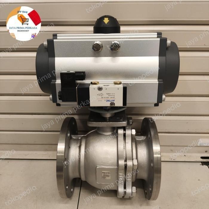 Jual Ball Valve Stainless Actuator Pneumatic SS304 DN150 Jis 10k 6" inch - Jakarta Barat - jaya ...