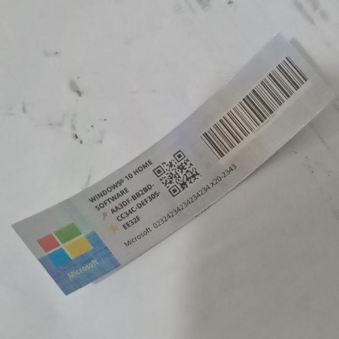 Jual stiker coa windows 10 home custom laptop komputer 2025 - Biru ...