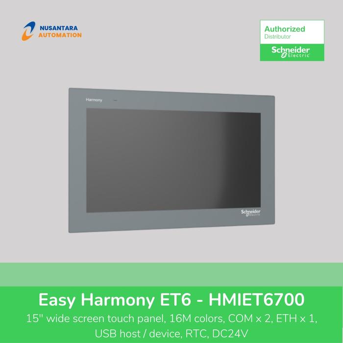 Jual Schneider Electric Harmony HMI ET6 15"W Easy Touch Panel ...