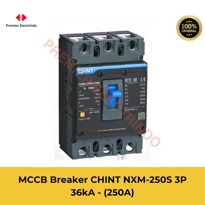 Jual MCCB Breaker CHINT NXM-250S 3P 36kA (250A) - Circuit Breaker - Kota Tangerang - PREMIER ...