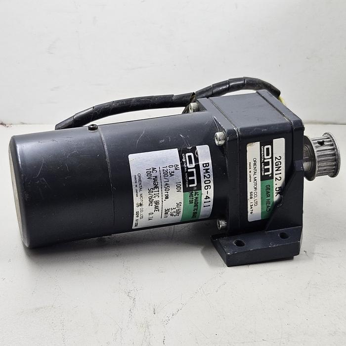 Jual Oriental Motor 6W 100V AC Magnetic Brake Motor BM206-411 2GN12.5K ...