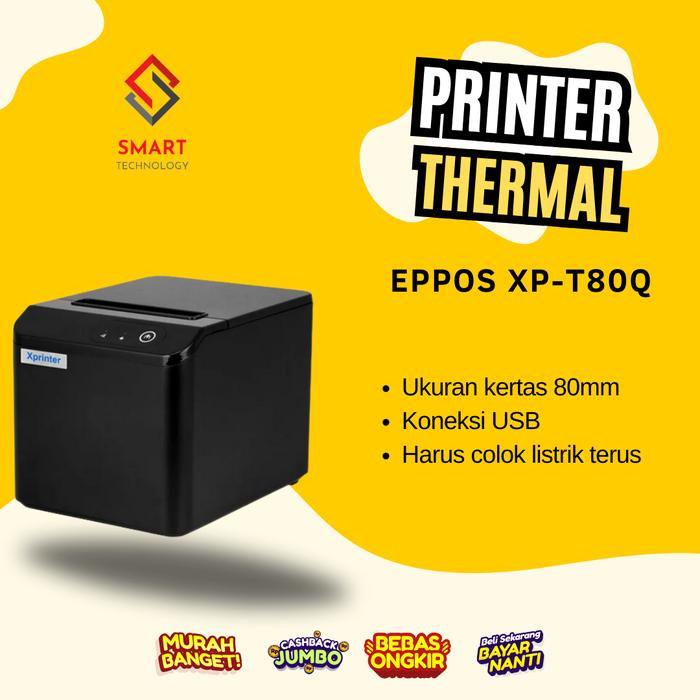 Jual Printer Thermal XPRINTER XP-T80Q | Cetak Struk Nota Ukuran 80mm Koneksi USB - Kab. Sleman ...