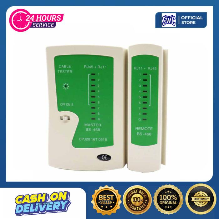 Jual Lan Tester Alat Penguji Kabel Lan RJ45 Telepon Tester Rj11 Lan ...