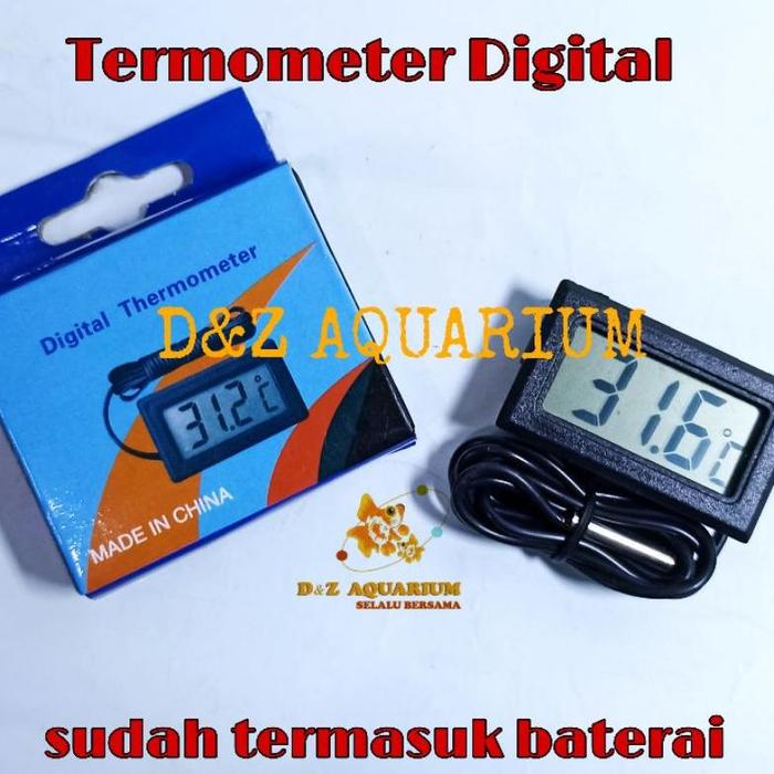 Jual Termometer Aquarium Air Tawar Laut Thermometer Digital Sensor ...