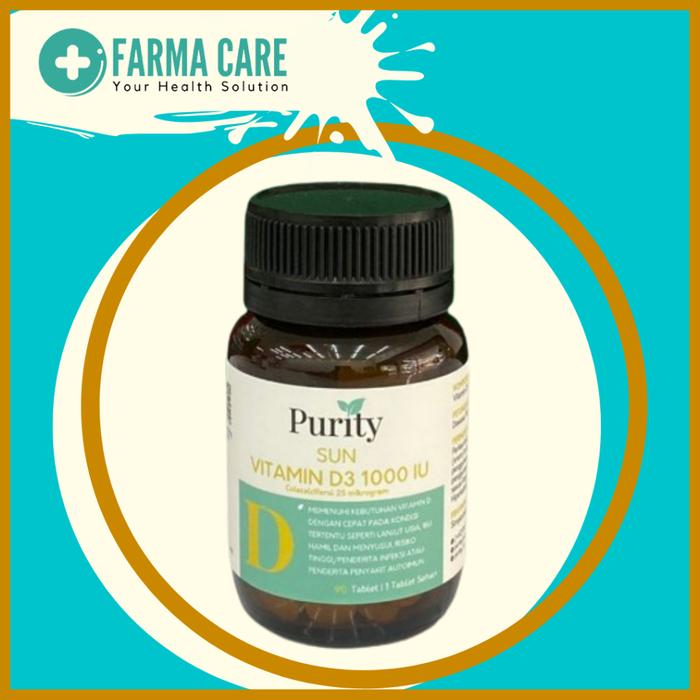 Jual PURITY SUN VITAMIN D3 1000 IU ISI 90 - Kab. Bogor - FARMA CARE ID ...
