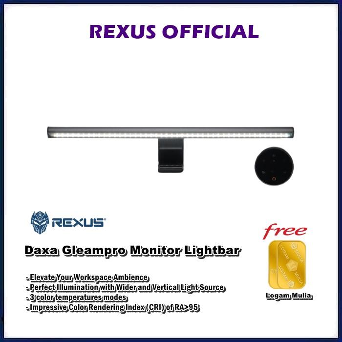 Jual Rexus Daxa Gleampro Monitor Lightbar Gleam Pro Lampu Monitor ...