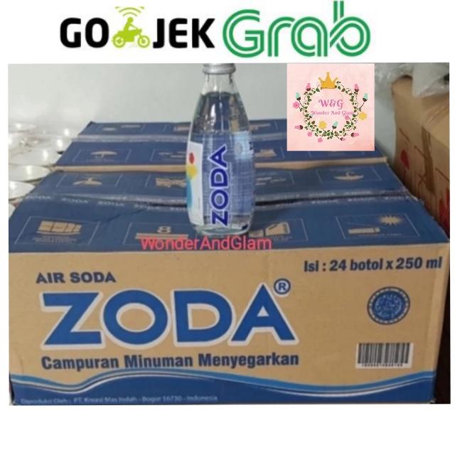 Jual Zoda Air Soda 250ml Botol / Air Soda Tawar Botol 250ml 1 Dus 24Btl ...