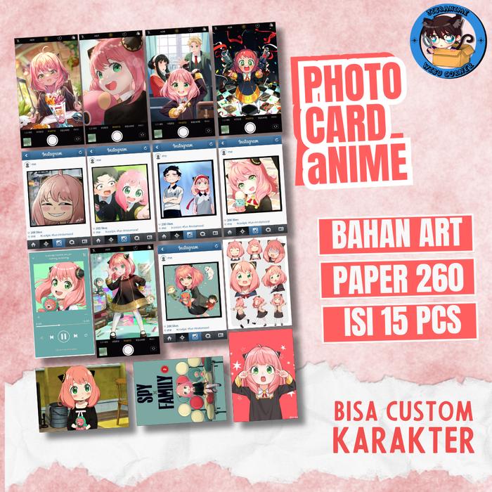Jual Photocard anime spy x family anya / bisa custom - Kota Bandung ...
