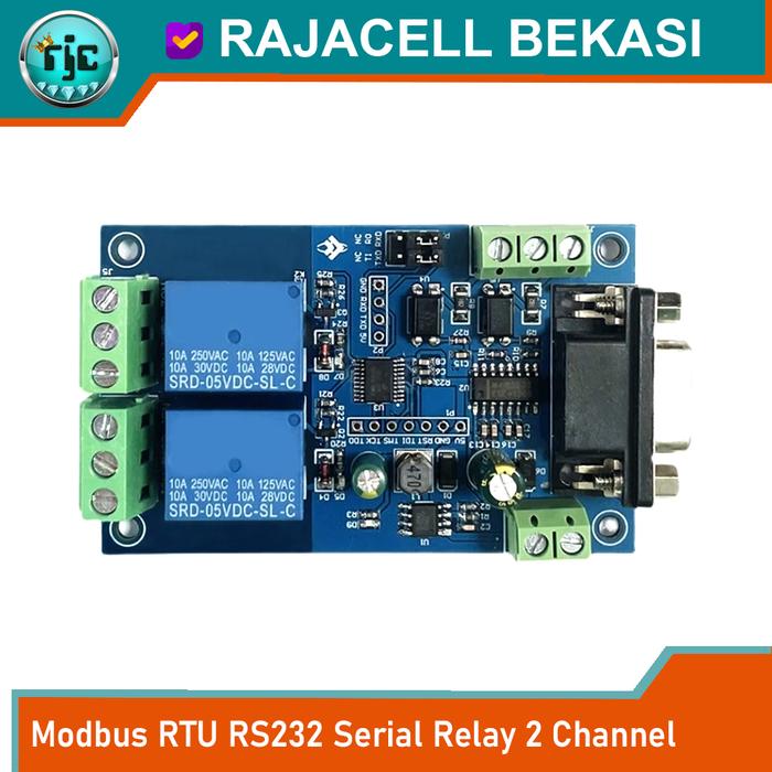 Jual Modbus RTU RS232 Relay Module 7-24V 1 2 4 Channel Serial ...