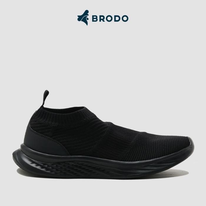 Promo Sepatu BRODO Sneakers Active Husher Full Black Hitam - 37 ...