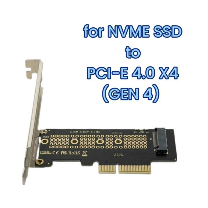Jual Converter SSD NVME to PCI-E 4.0 x4 / PCIe x4 Gen 4 Gen 3 Adapter ...