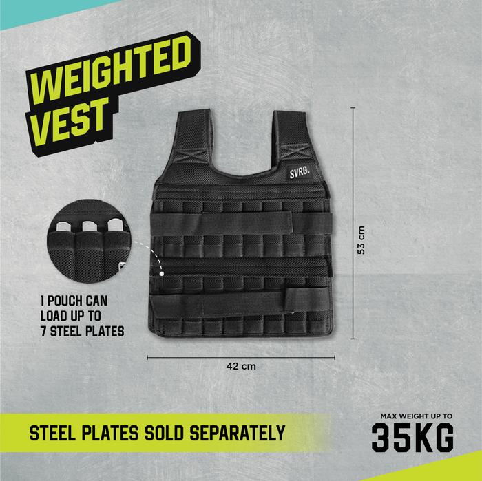 Promo SVRG Adjustable Weighted Vest - Wrist & Ankle Weight - Rompi ...