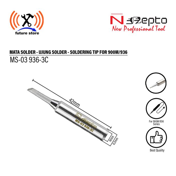 Promo Nepto MS-03 Series Mata Solder Solder Tip Silver Ujung Solder ...