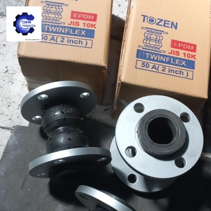 Jual Rubber Flexible Joint Twinflex JIS 10K TOZEN 2" inch / Flange Besi - Jakarta Barat - Cong ...
