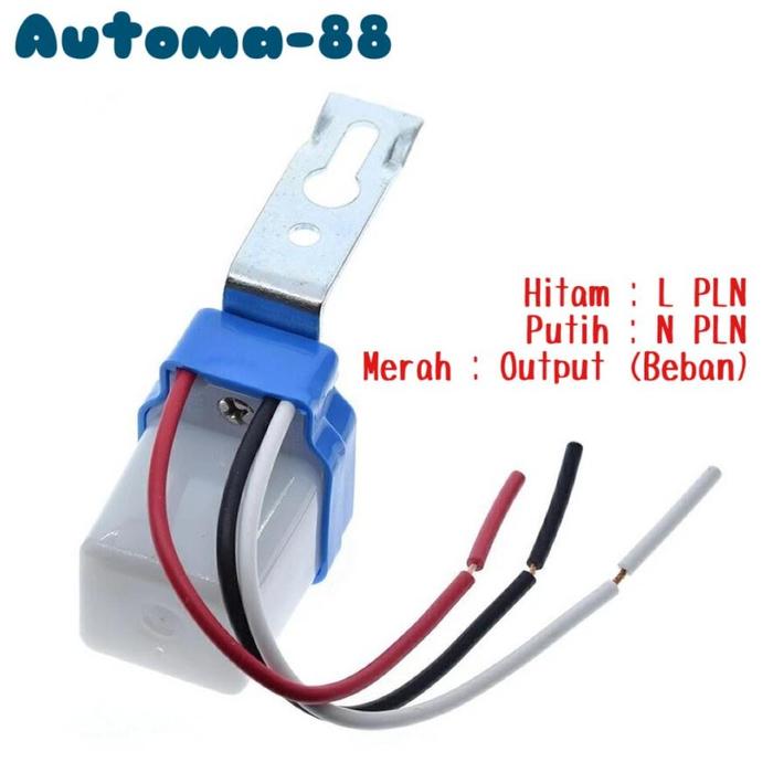 Jual Photocell sensor cahaya otomatis photo control AC 220V 3A japan ...