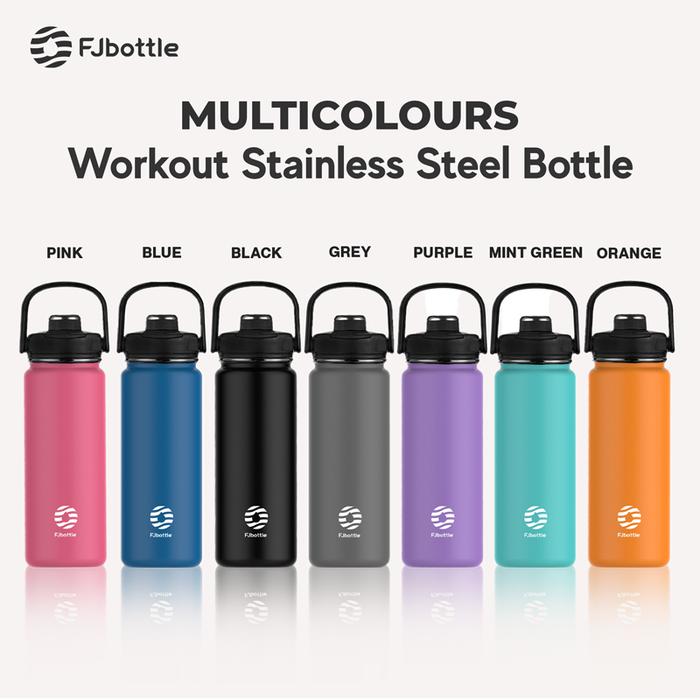 Jual Fjbottle - Botol Minum Workout Stainless Steel 950ml Free Sikat ...