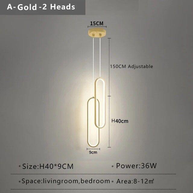Jual ML5678 Lampu gantung LED minimalis Modern lampu kamar tidur - 2 ...