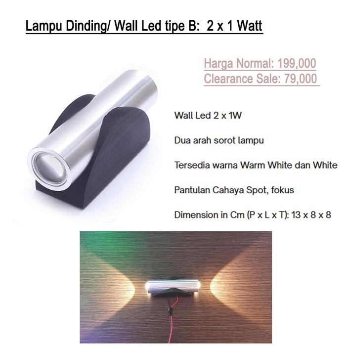 Jual Lampu Dinding Tembok Wall Light Led beragam model - Model B ...