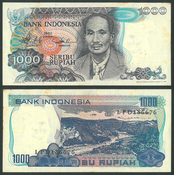 Jual Uang Kuno Indonesia Rp 1000 Dr Sutomo Tahun 1980 - Kab. Karawang ...